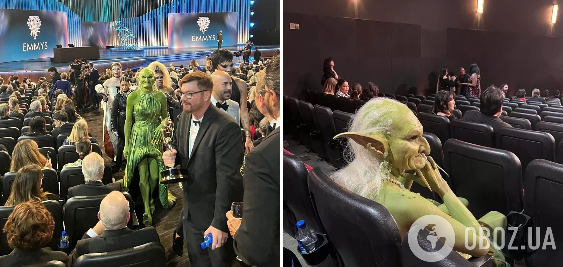 Стало відомо, хто ховався за образом "Зеленого Гобліна" на церемонії Emmy Awards 2024. Фото ...