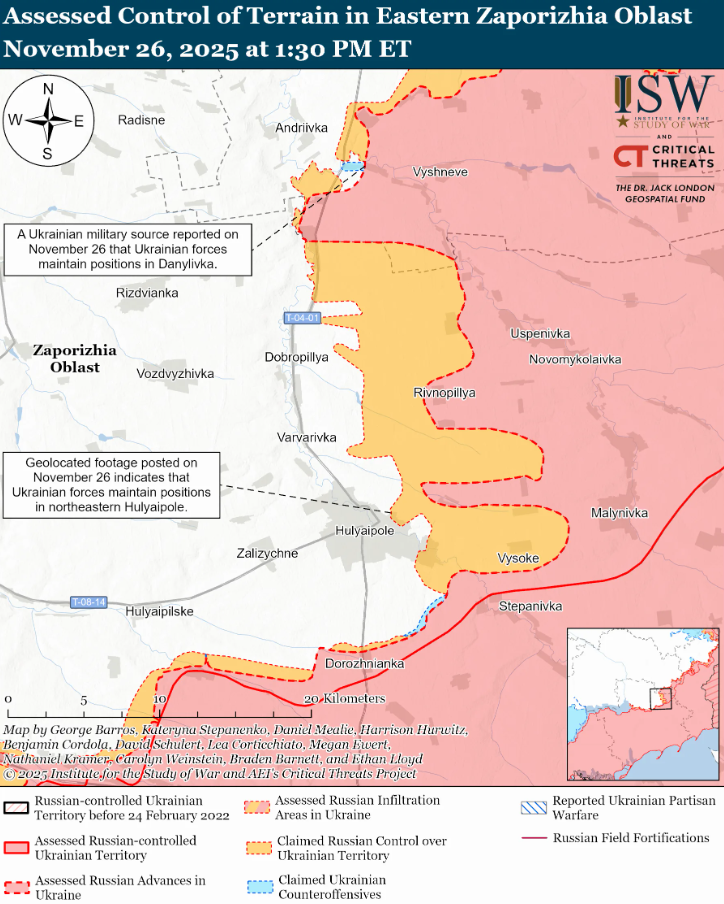 Украинские войска продвинулись возле Гуляйполя, оккупанты – в районе Лимана – карта боевых ...