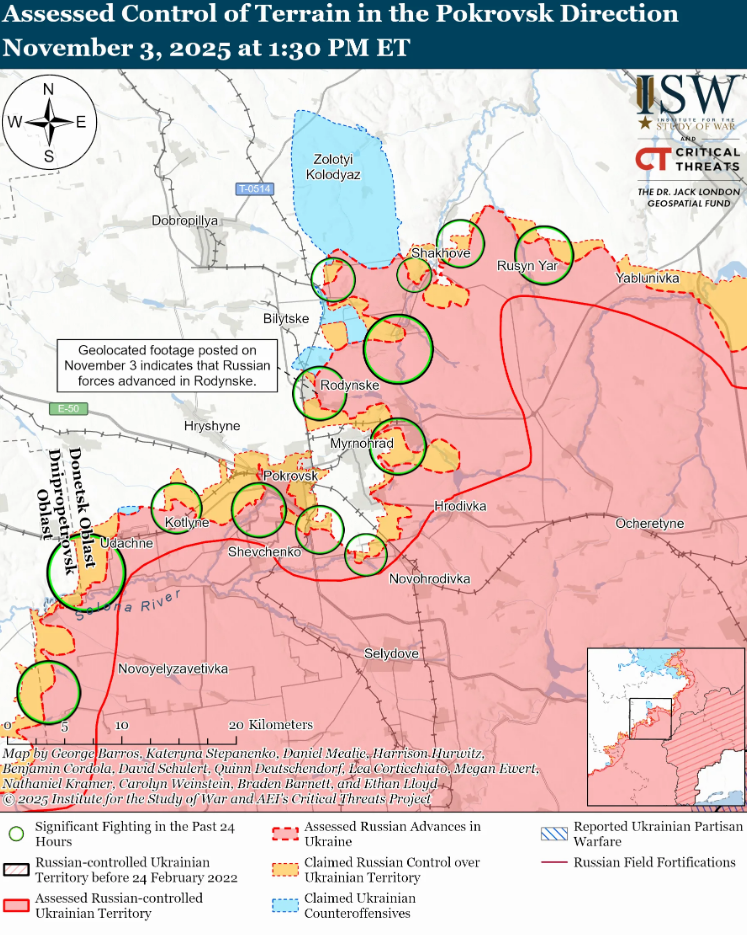 Бої за Покровськ – окупанти продовжують просування, яка ситуація зараз – карта та аналіз ISW ...