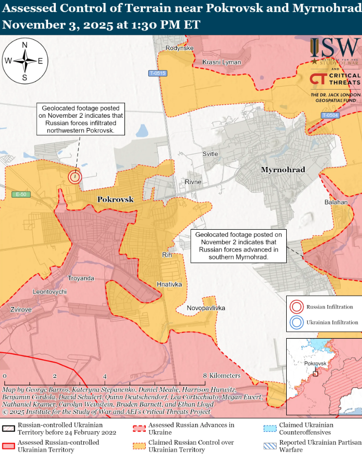 Бої за Покровськ – окупанти продовжують просування, яка ситуація зараз – карта та аналіз ISW ...