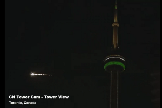 В Торонто камеры наблюдения зафиксировали метеорит | Видео | OBOZ.UA